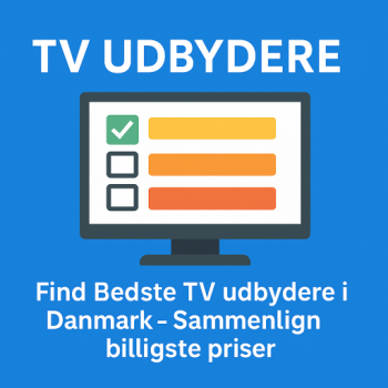 Bedste TV udbydere i Danmark 2025 - Find billigste priser